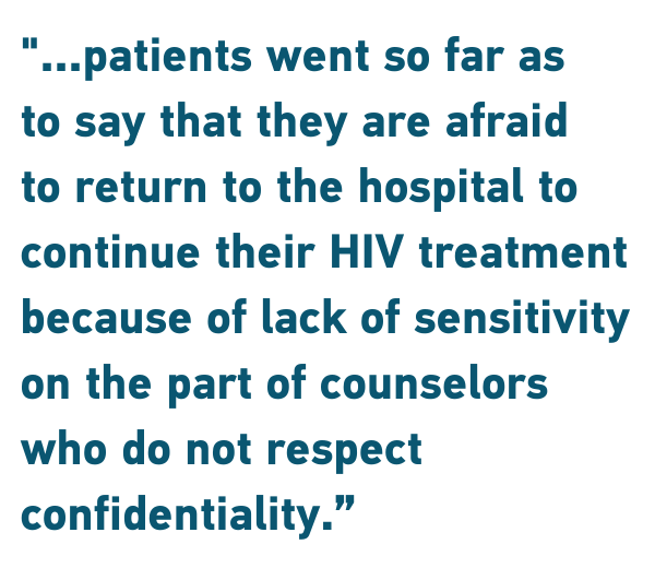 Protecting Patients' Privacy During HIV Counseling - Namati