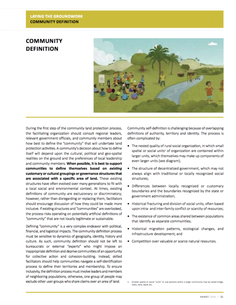 Chapter: Community Definition - Namati