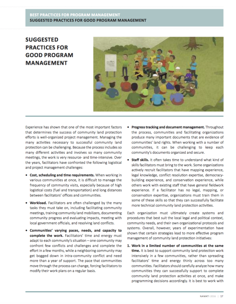 Chapter: Suggested Practices for Good Program Management - Namati