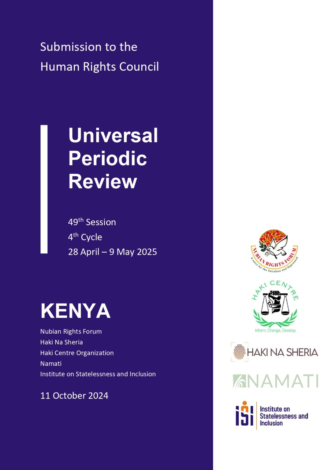 UN Universal Periodic Review - Kenya - Namati